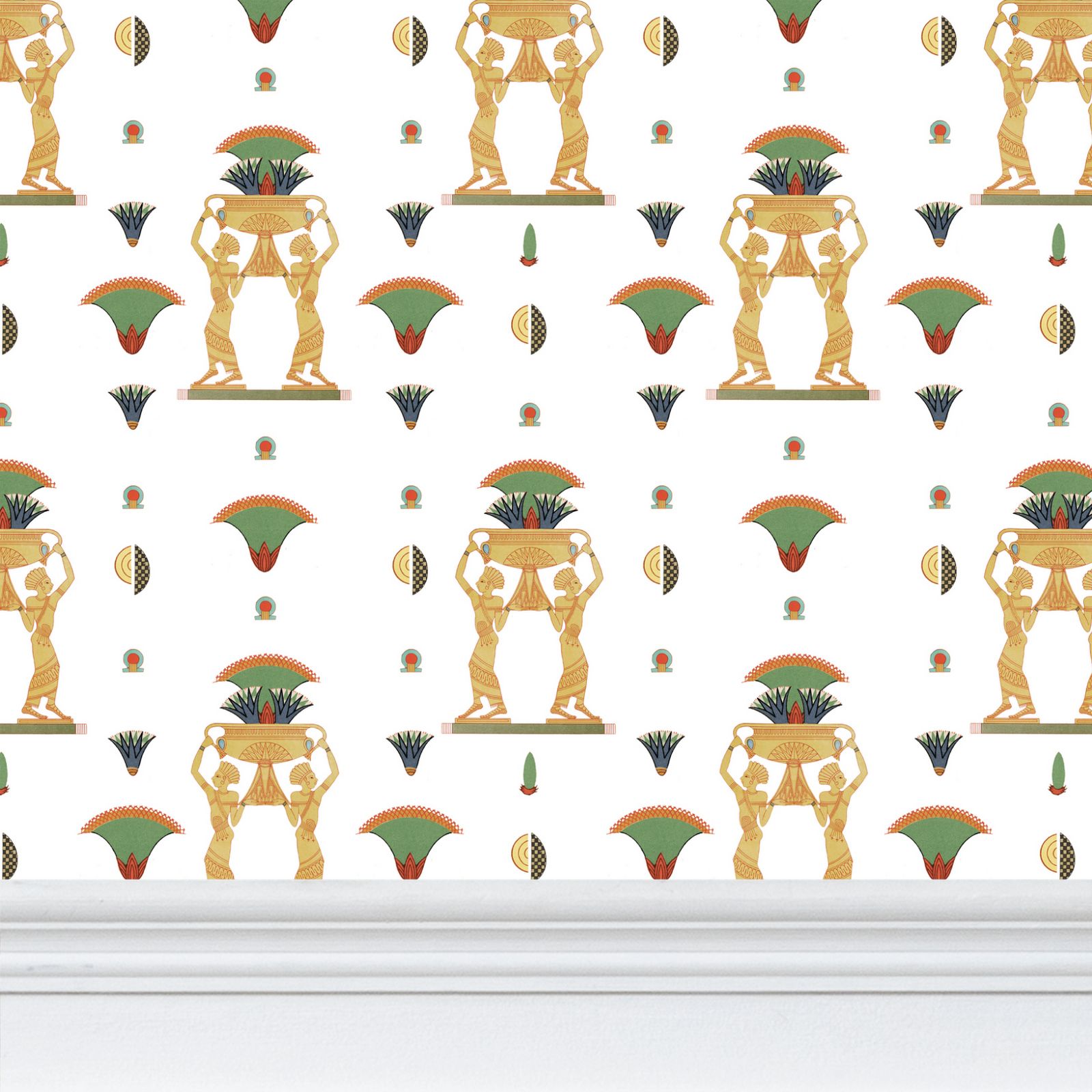 Wallpaper Roll | Neema in White 12"