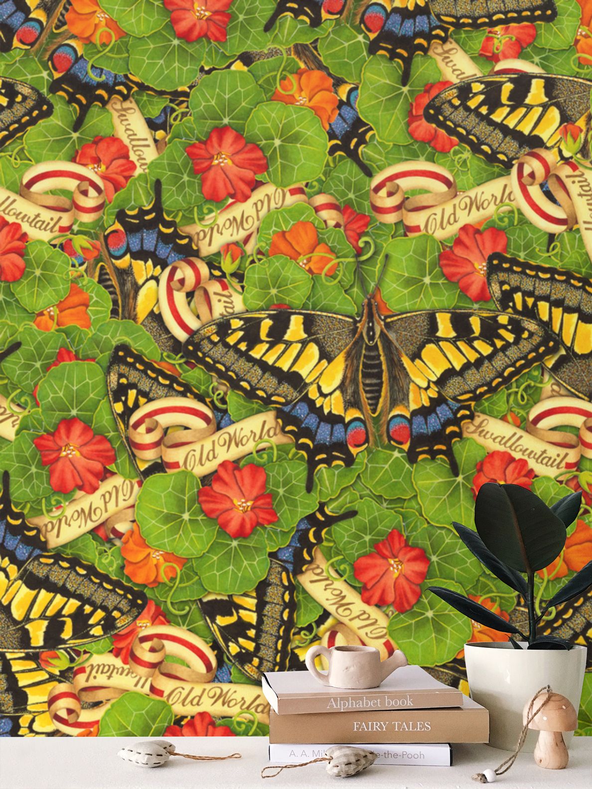 Swallowtail Botanical Wallpaper