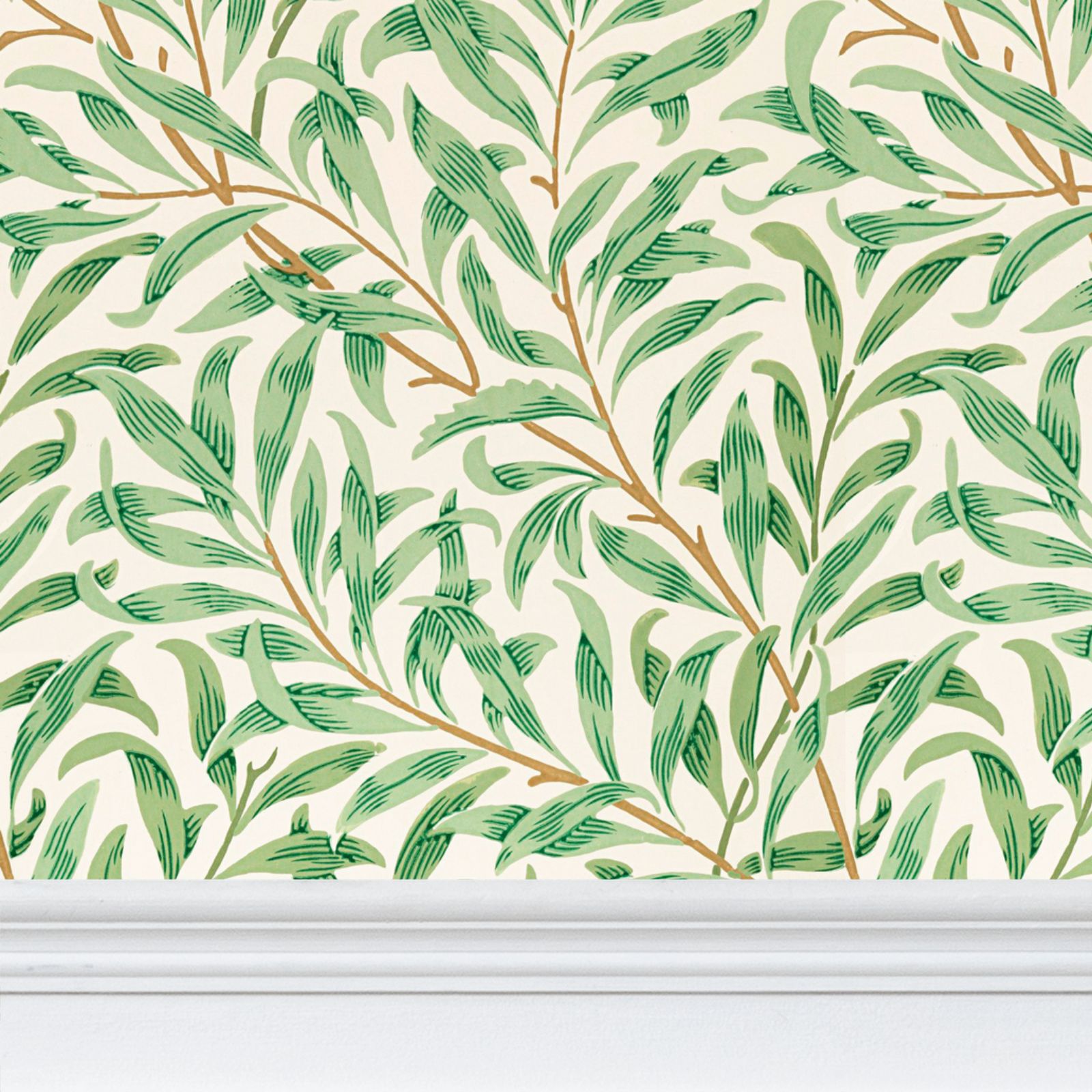 Willow Bough by William Morris Repeat Pattern Wallpaper