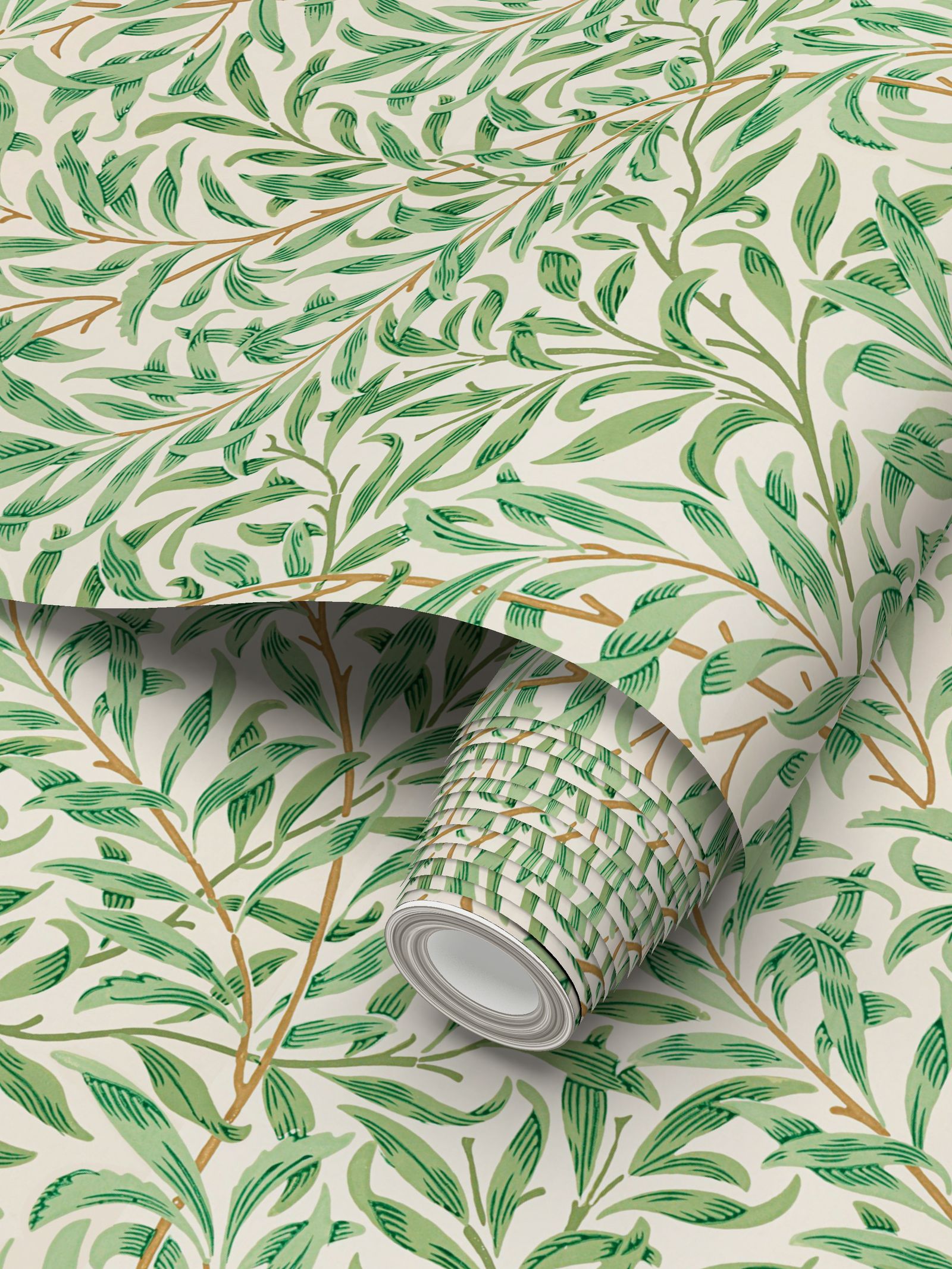 Willow Bough by William Morris Repeat Pattern Wallpaper