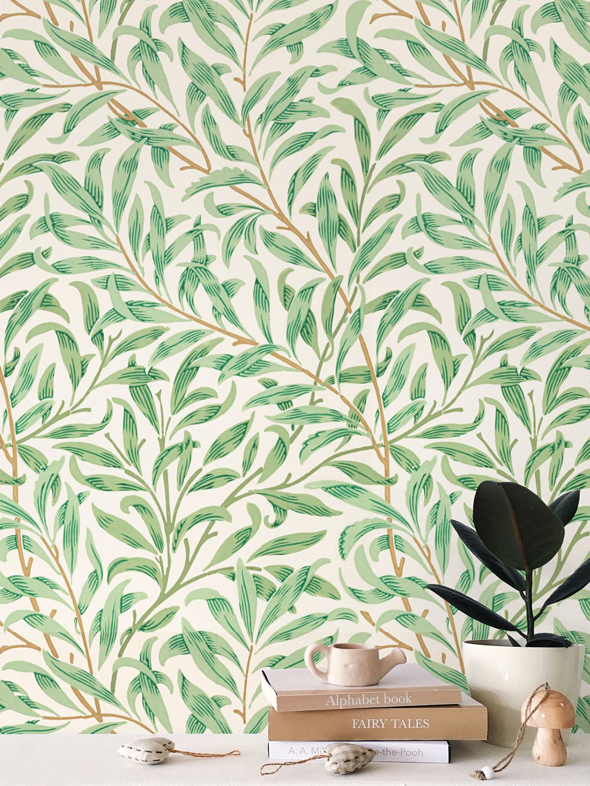 Willow Bough by William Morris Repeat Pattern Wallpaper