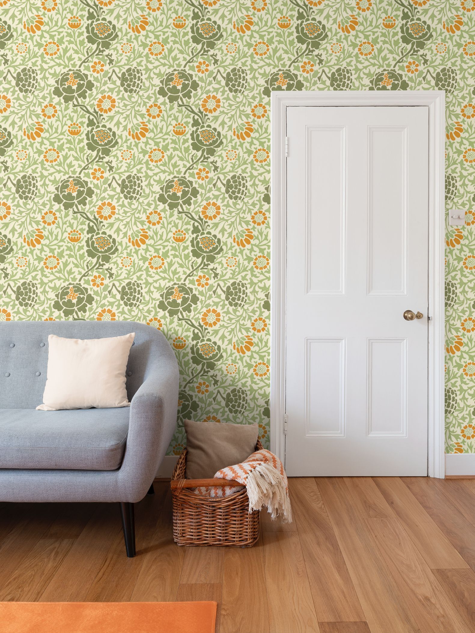 Grafton by William Morris Repeat Pattern Wallpaper