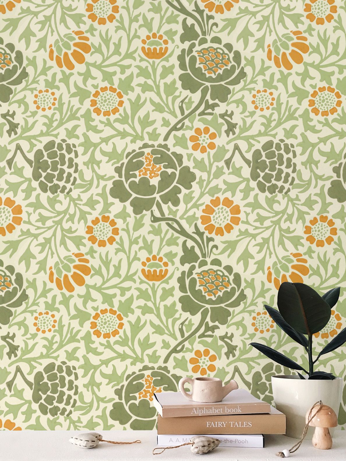Grafton by William Morris Repeat Pattern Wallpaper