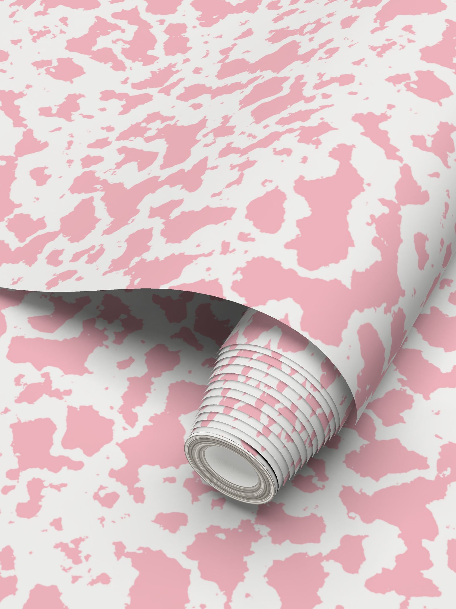 Pink Cow Print Wallpaper