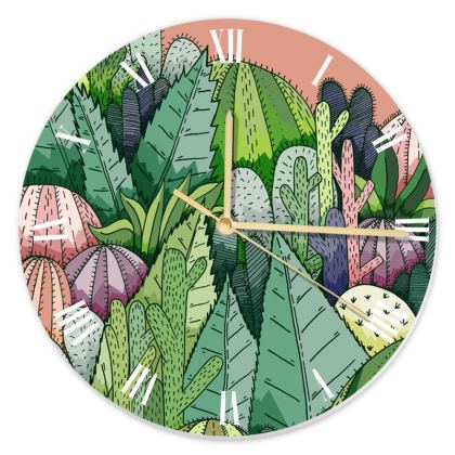 Unique Wall Clocks: Round Clock Printed With Your Design