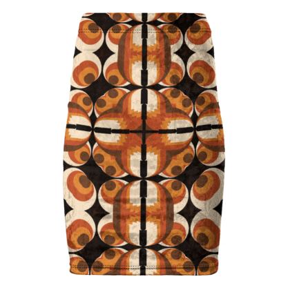 Custom Pencil Skirt. Printed Pencil Skirt Handmade in UK.