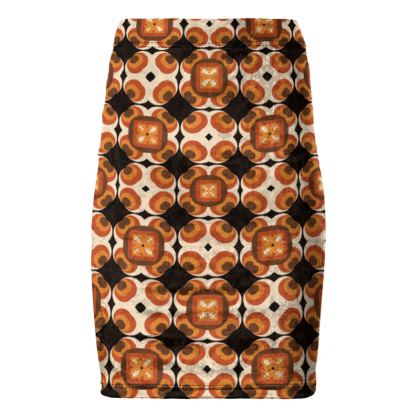 Custom Pencil Skirt. Printed Pencil Skirt Handmade in UK.