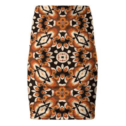Custom Pencil Skirt. Printed Pencil Skirt Handmade in UK.