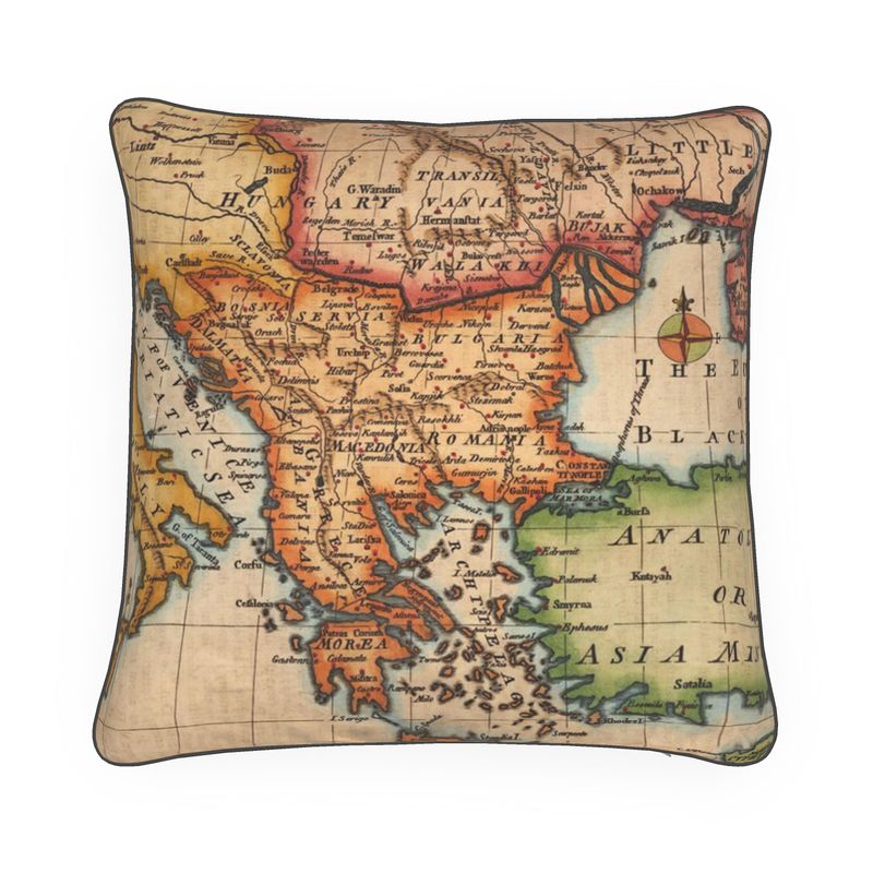 Vintage Style Map of Europe
