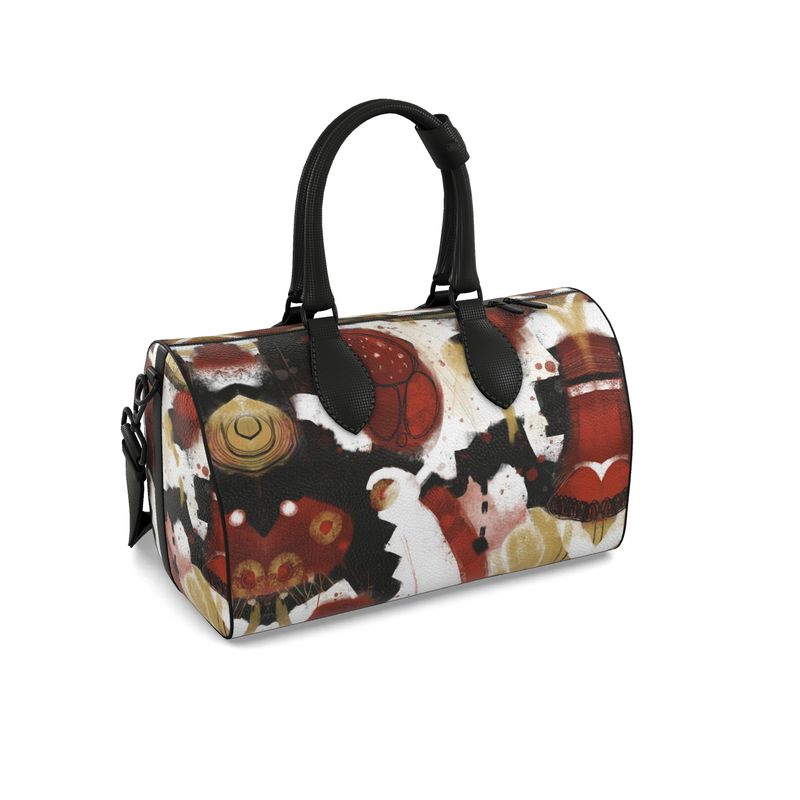 Unique bag with abstract, colorful design
