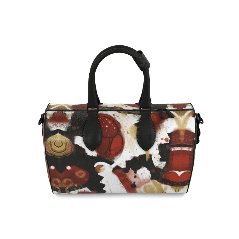 Unique bag with abstract, colorful design