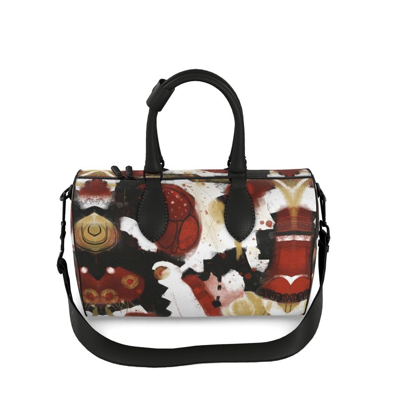 Unique bag with abstract, colorful design