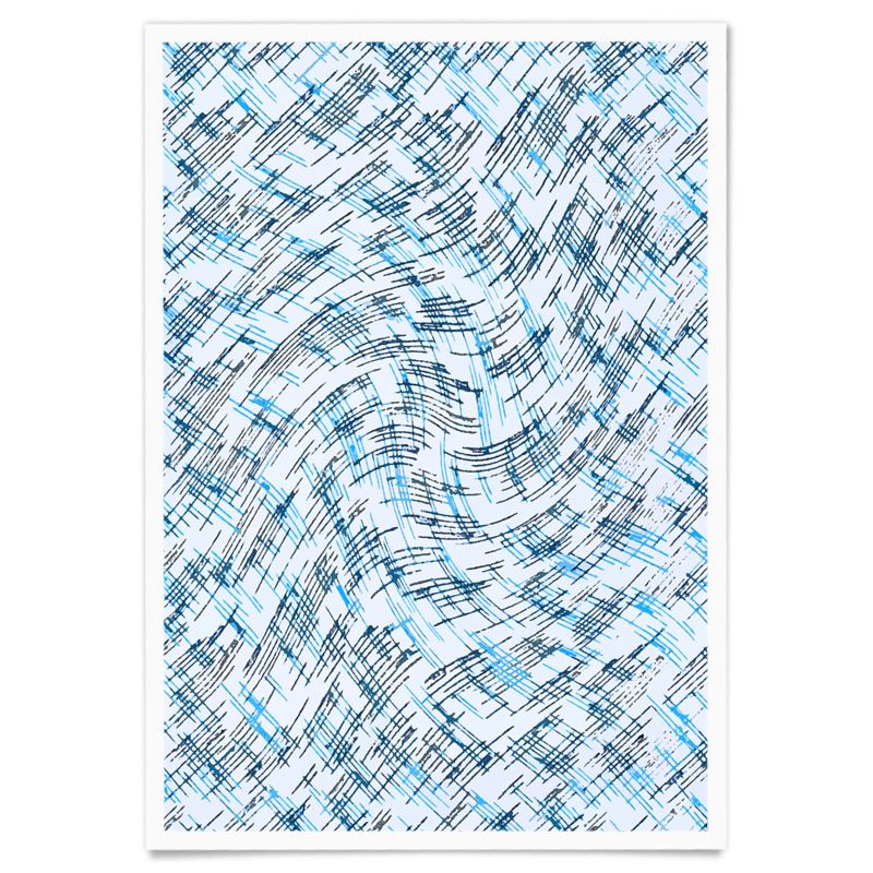 Paper Posters - Petri Family Blue Remix