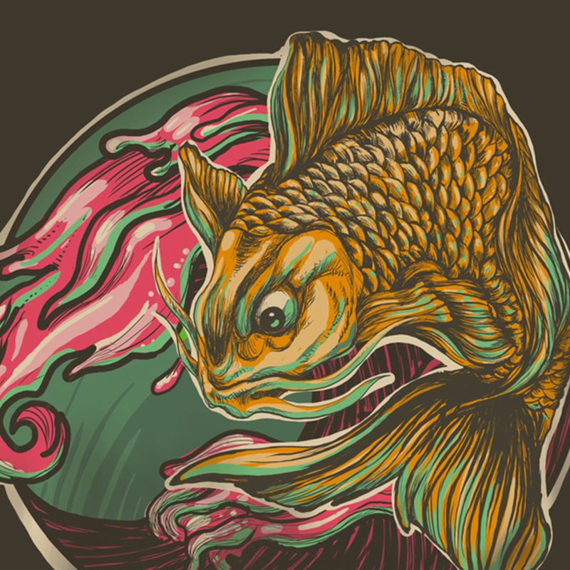 Japanese Fish Kimono