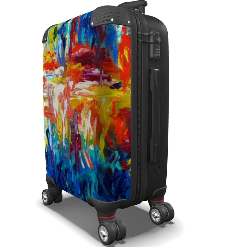 Colourful Abstract Art Suitcase