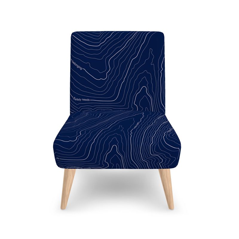 Psychology Occasional Chair with Maslow's Hierarchy of Needs Theory