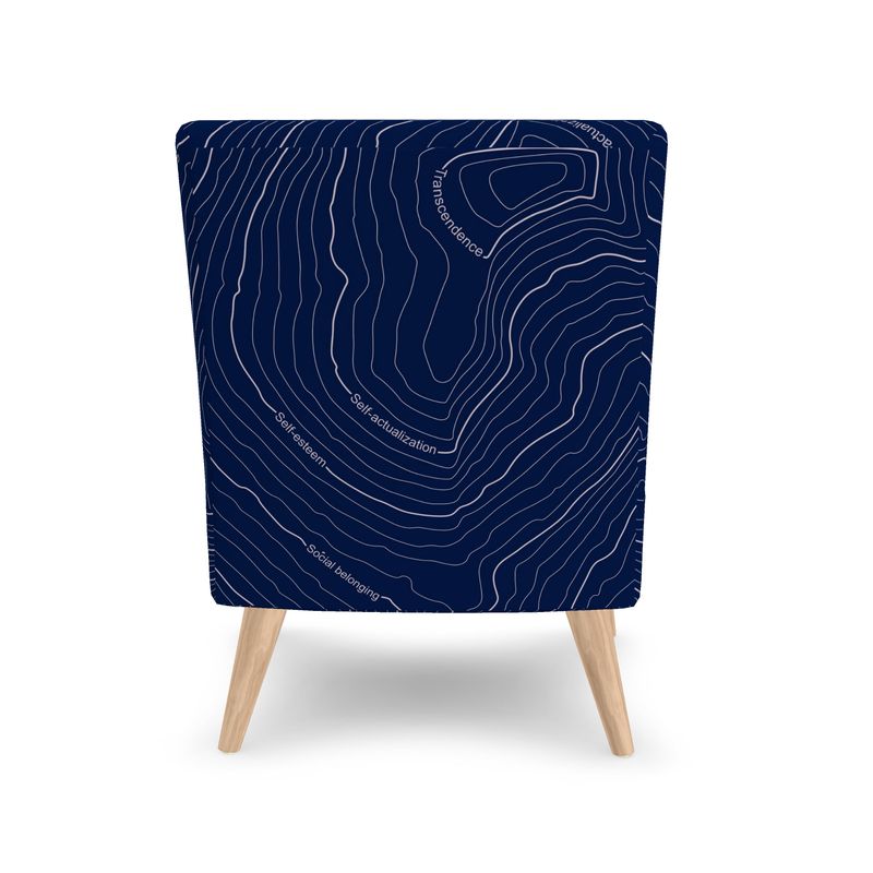 Psychology Occasional Chair with Maslow's Hierarchy of Needs Theory