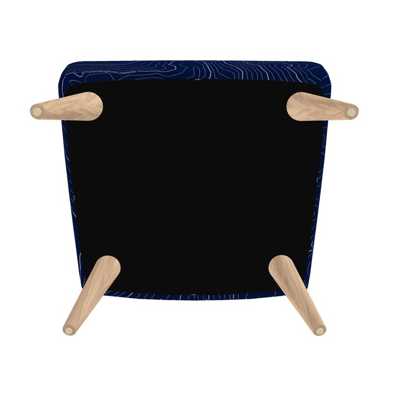 Psychology Occasional Chair with Maslow's Hierarchy of Needs Theory