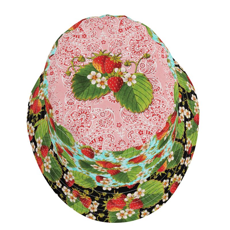 Strawberries Galore Bucket Hat REVERSIBLE