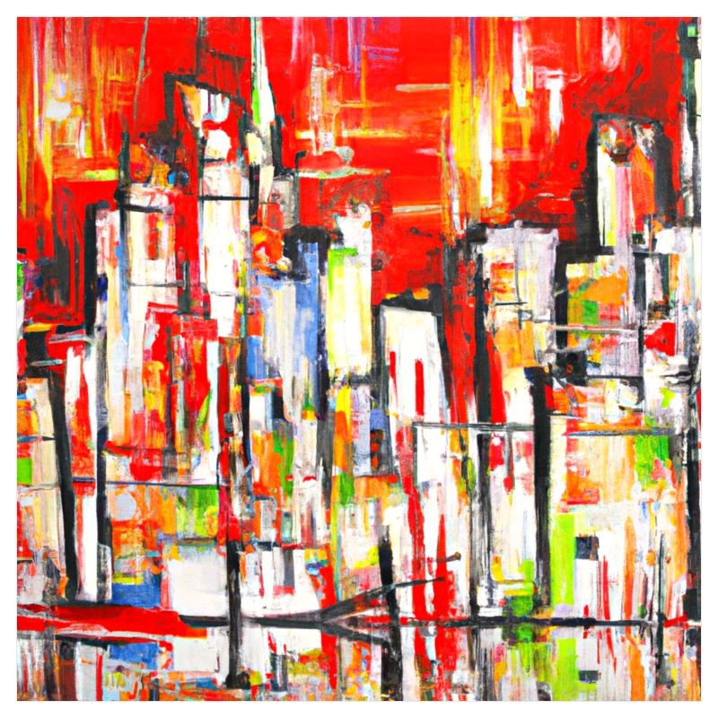 Custom Sized Art Prints - Abstract New York City Landscape