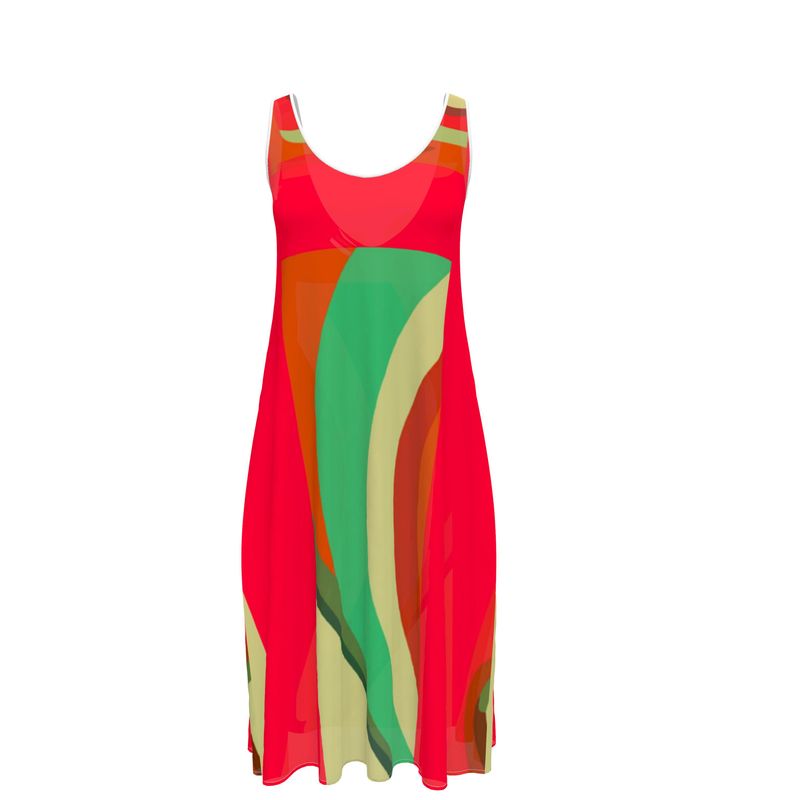 Neo Retro midi sleeveless dress