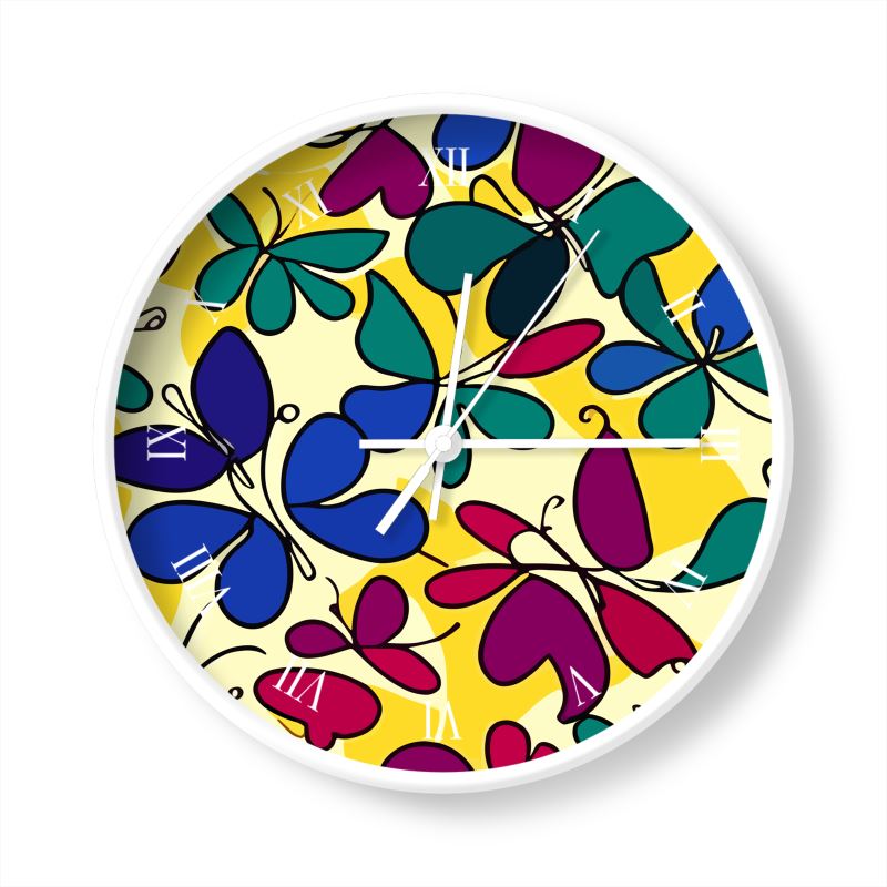 “Wall Clocks” “Floral Pattern”,”Wall Clock Floral Pattern”
