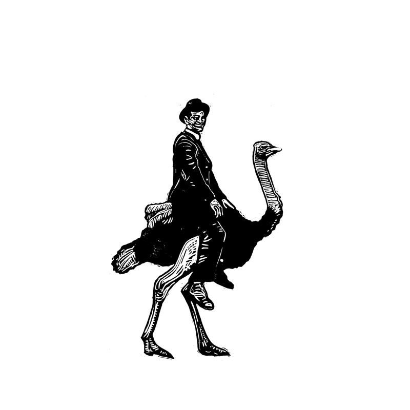 Ostrich Rider T Shirt