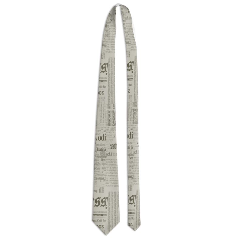 Grunge Newspaper Texture Tie