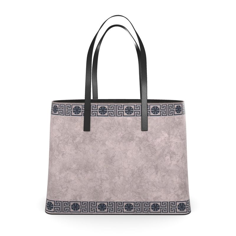 Kika Tote Pink marble with meanders