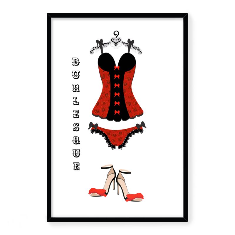 Burlesque Framed Art Prints