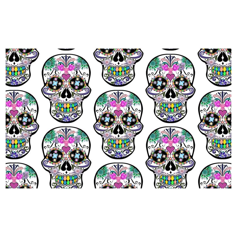 4 pack Neon Skull face masks