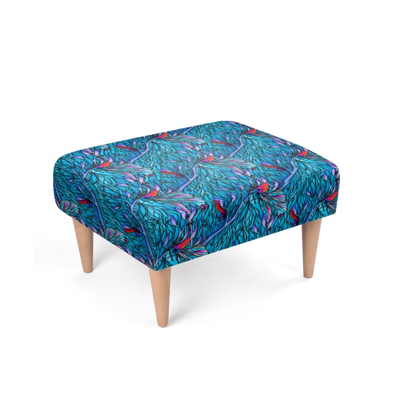 'Blue' Footstool