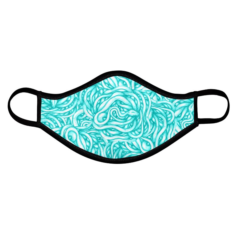 Snakes Black and Blue Trikini