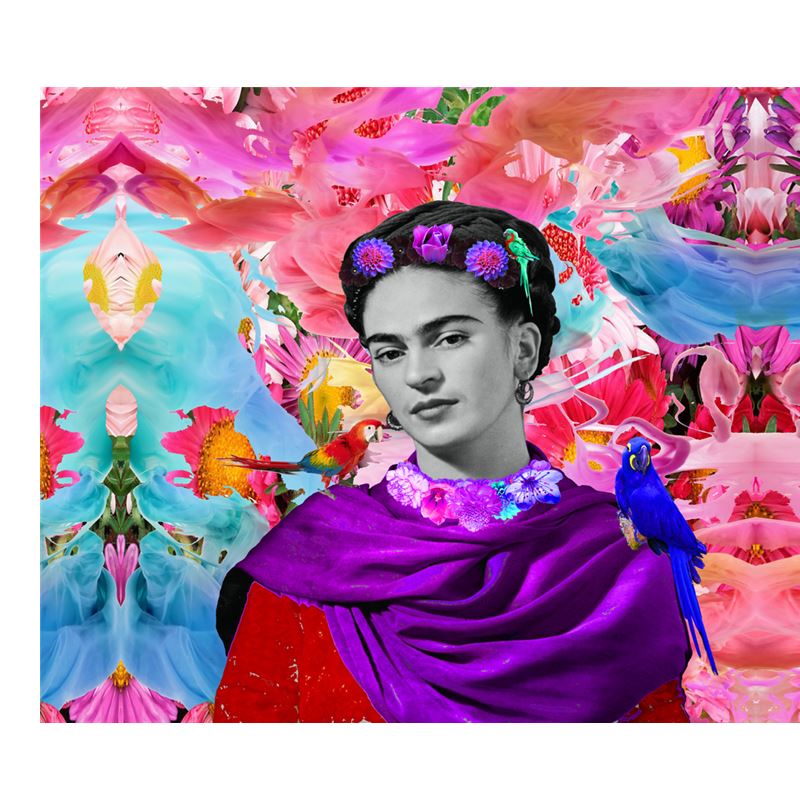 Exotic Frida Kahlo face mask