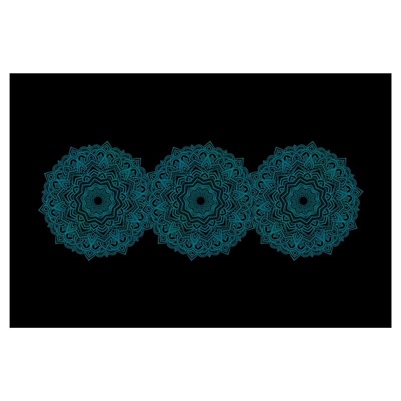 Blue Flower Mandhala faces masks