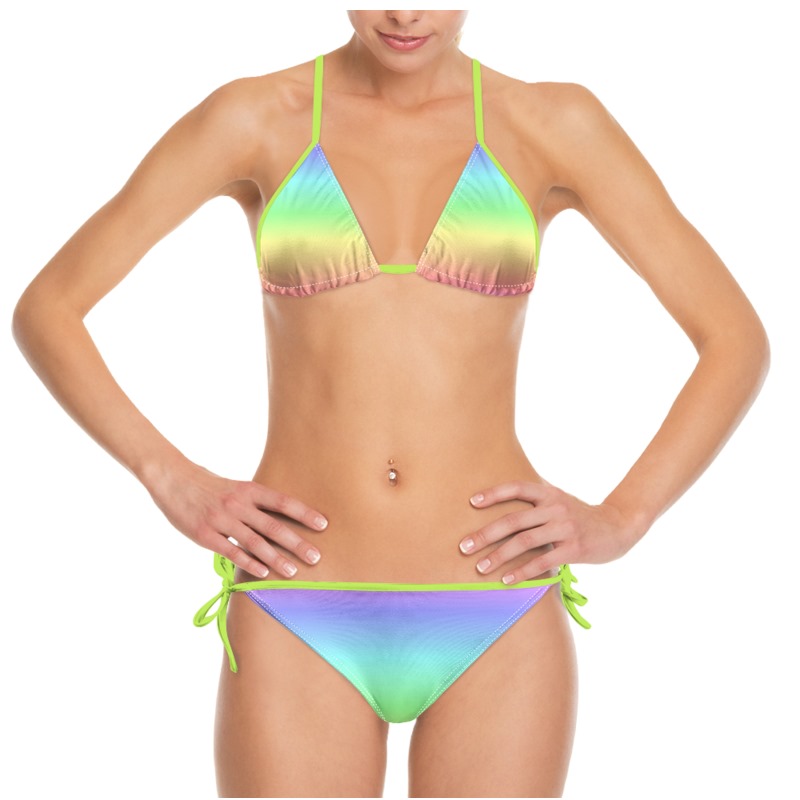 Pastel Rainbow Mirage Bikini