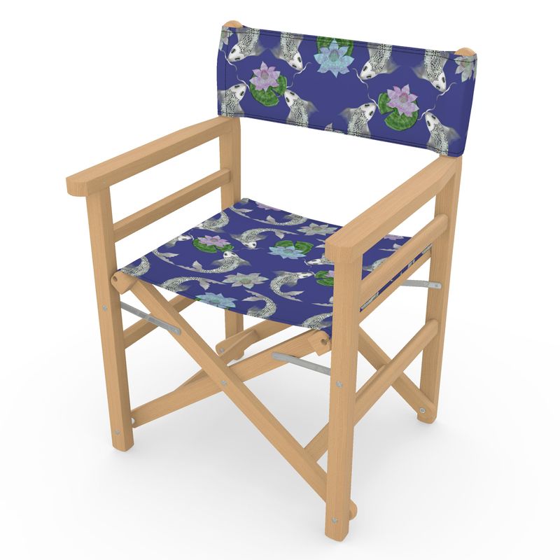 koi fish abstract.(navy)