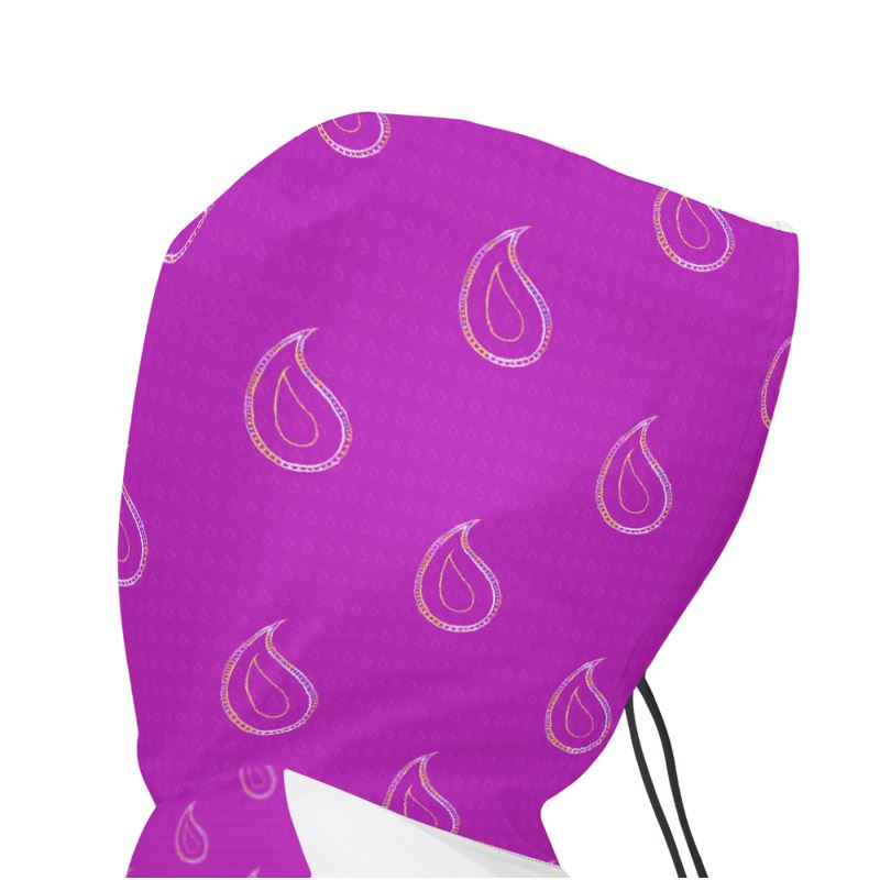 Paisley Drops on purple Hazmat Suit