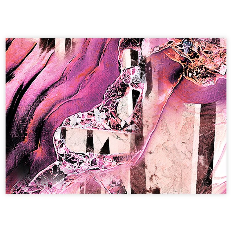 Bright pink geode stone texture