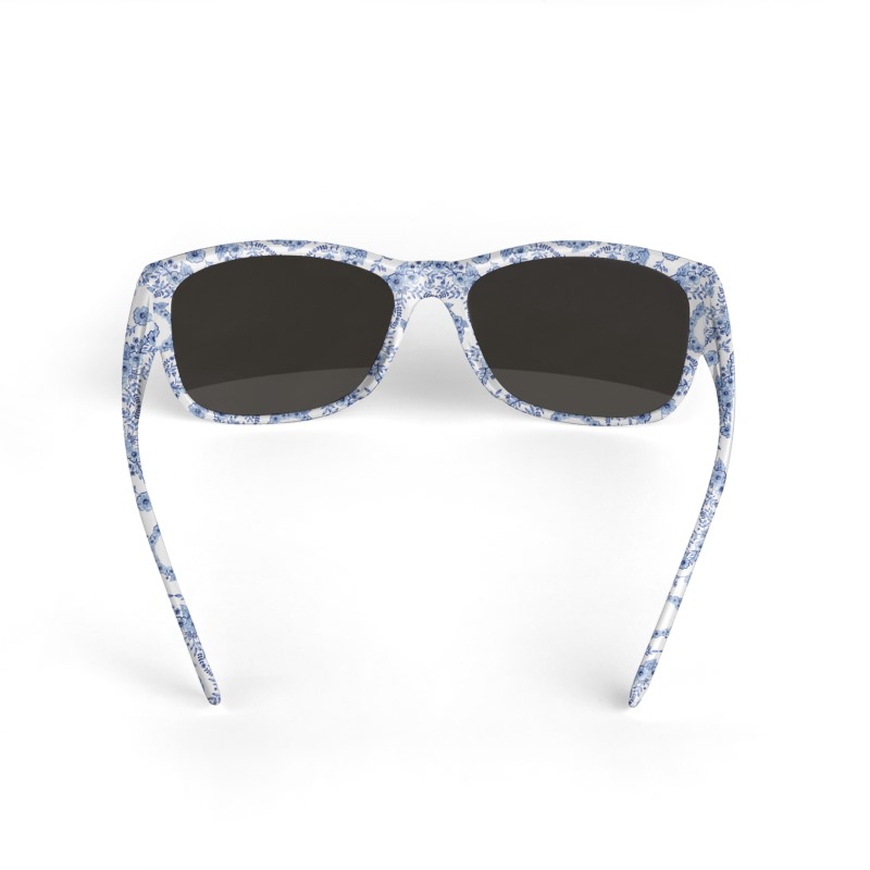 Classic Blue and White Sunglasses