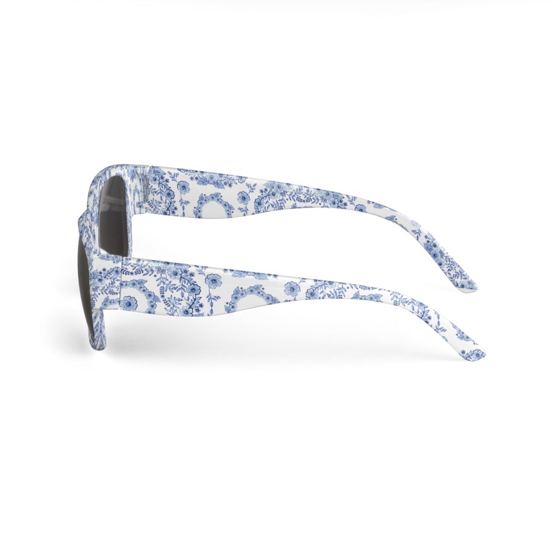 Classic Blue and White Sunglasses