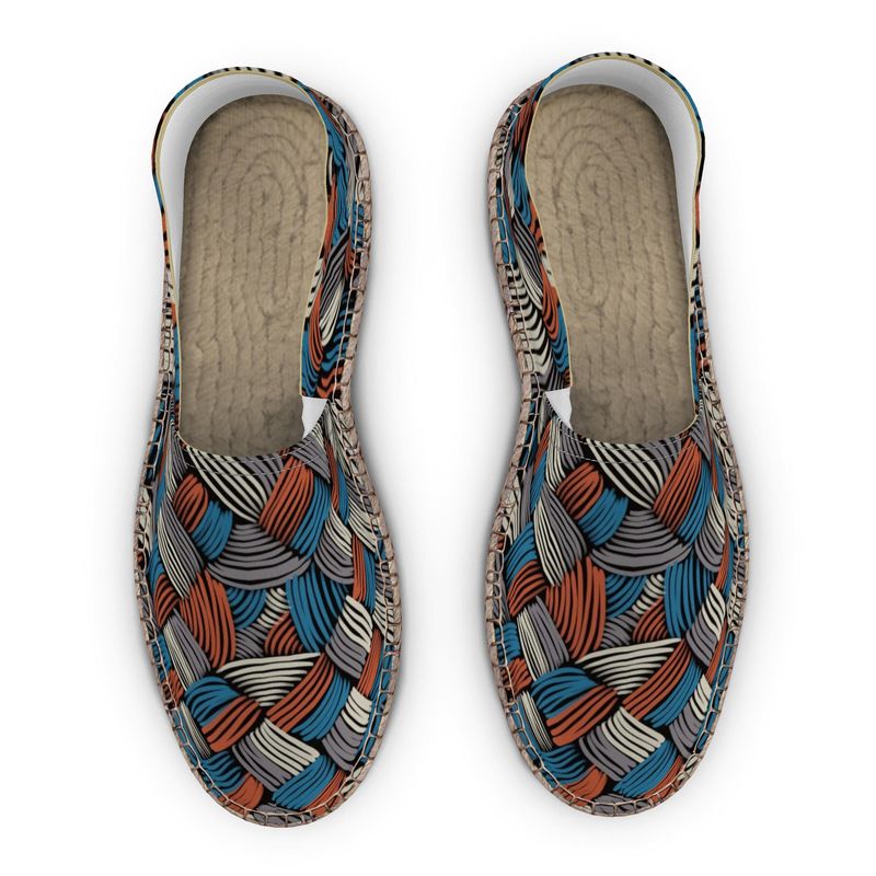 Colorful texture print shoes