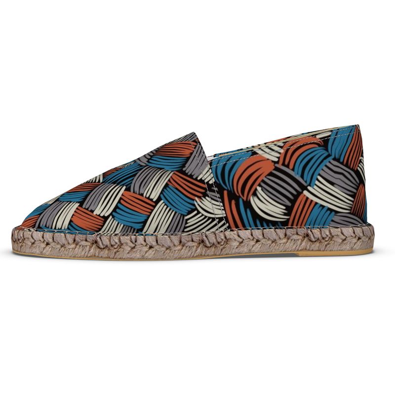 Colorful texture print shoes