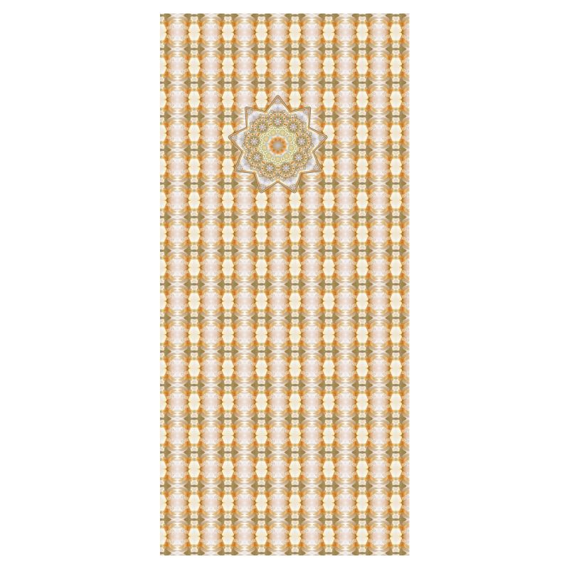 Body contour dress with iris pattern
