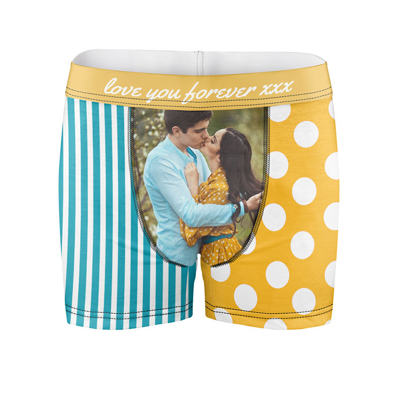 Custom Boxers with Pictures. Men's Personalized Boxer Briefs