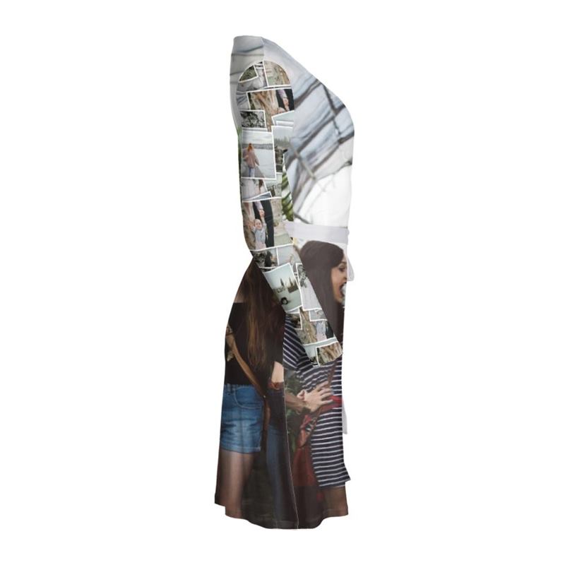 Custom Wrap Dress. Printed Wrap Dress.