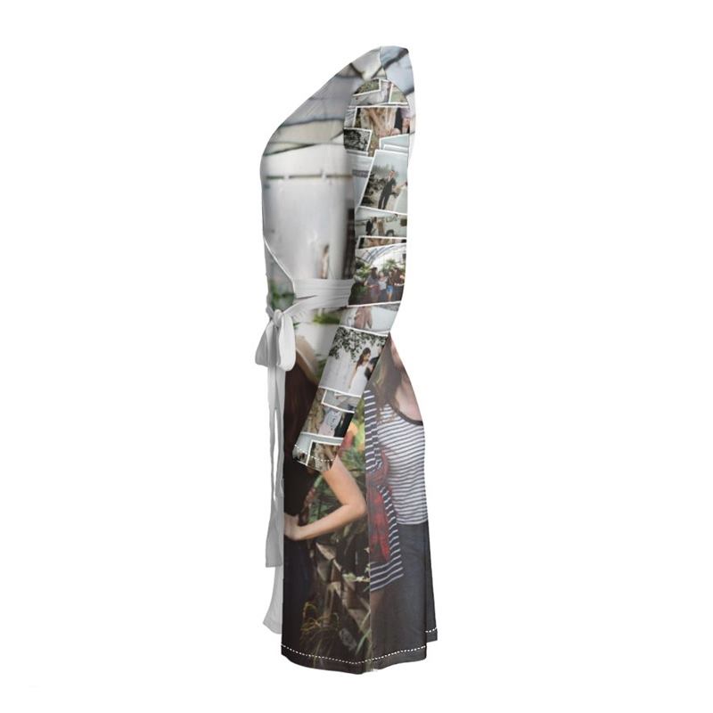 Custom Wrap Dress. Printed Wrap Dress.