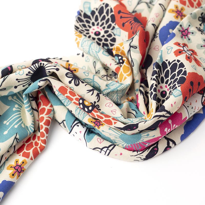 Customized Viscose Material. You Photos Used For Viscose Fabric