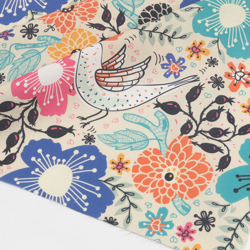 Organic Cotton Poplin Fabric UK. Printing on Organic Poplin