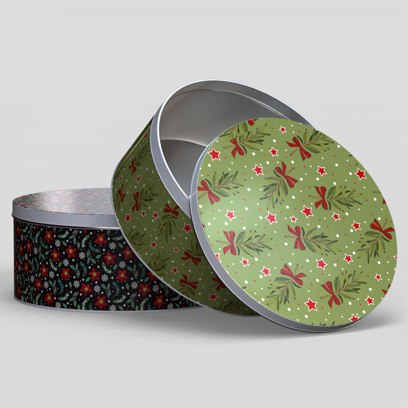 Round Metal Tins: Custom Storage Tins for Cakes, Biscuits etc